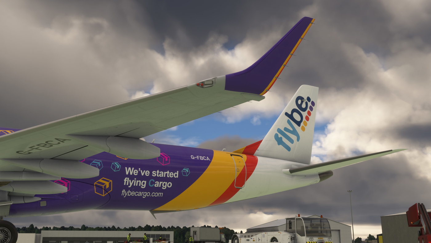 Flybe Cargo "We've started flying Cargo" G-FBCA | FSS E195 | Fictional ...