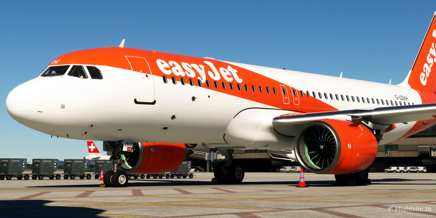 [A32NX] FlyByWire | Airbus A320neo EasyJet G-UZHH - 8k - ONLY FOR FLYBYWIRE for Microsoft Flight ...