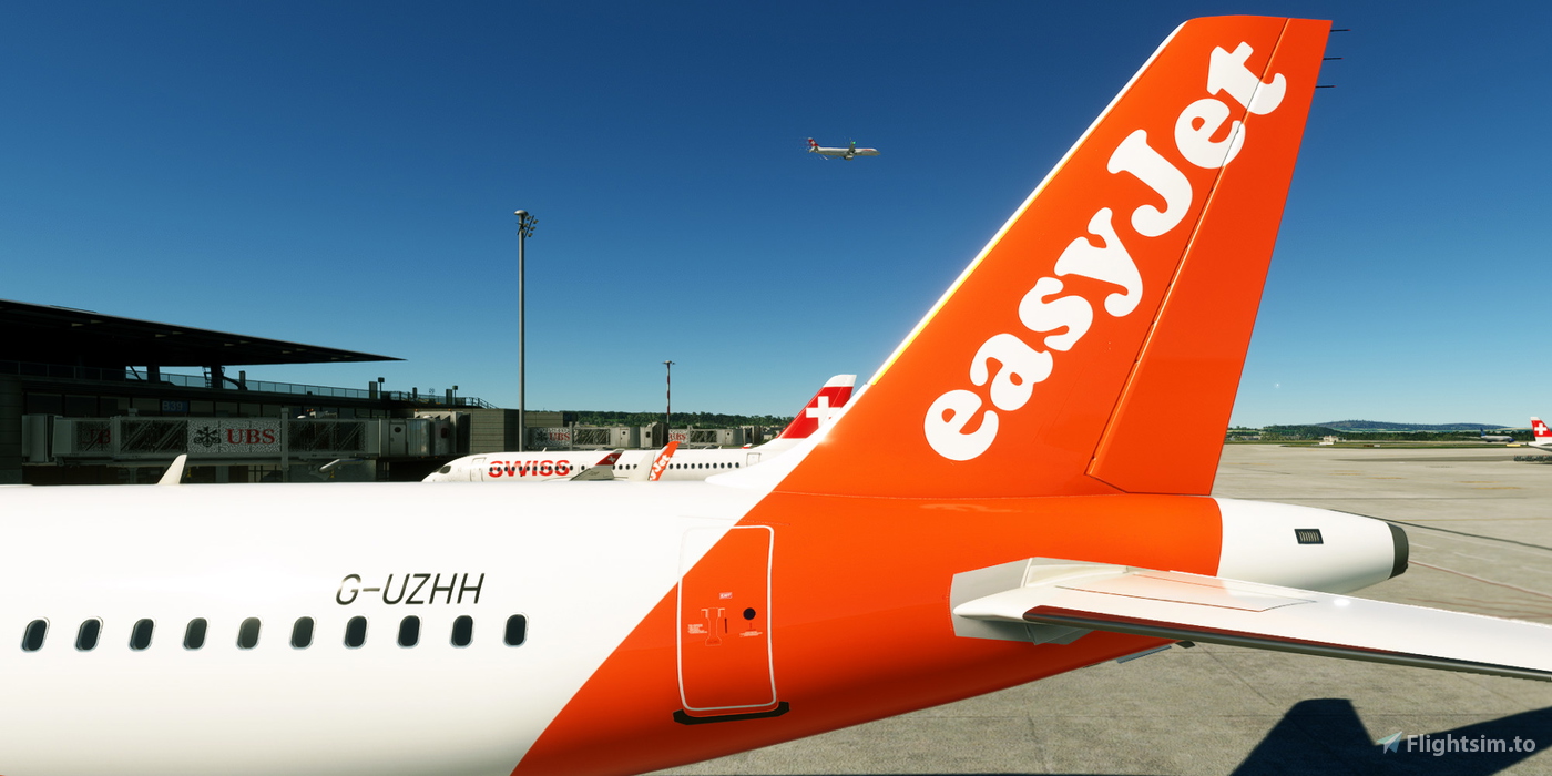 [A32NX] FlyByWire | Airbus A320neo EasyJet G-UZHH - 8k - ONLY FOR FLYBYWIRE for Microsoft Flight ...