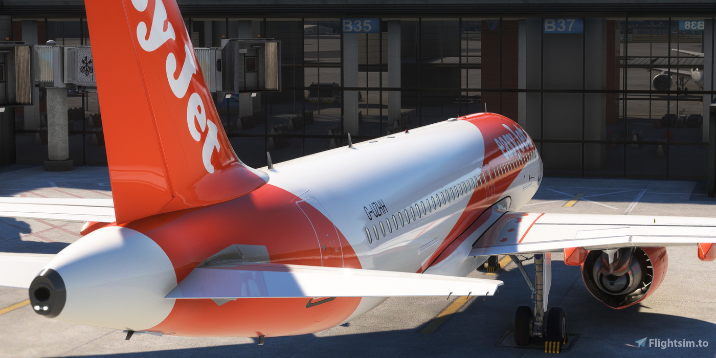 [A32NX] FlyByWire | Airbus A320neo EasyJet G-UZHH - 8k - ONLY FOR FLYBYWIRE for Microsoft Flight ...