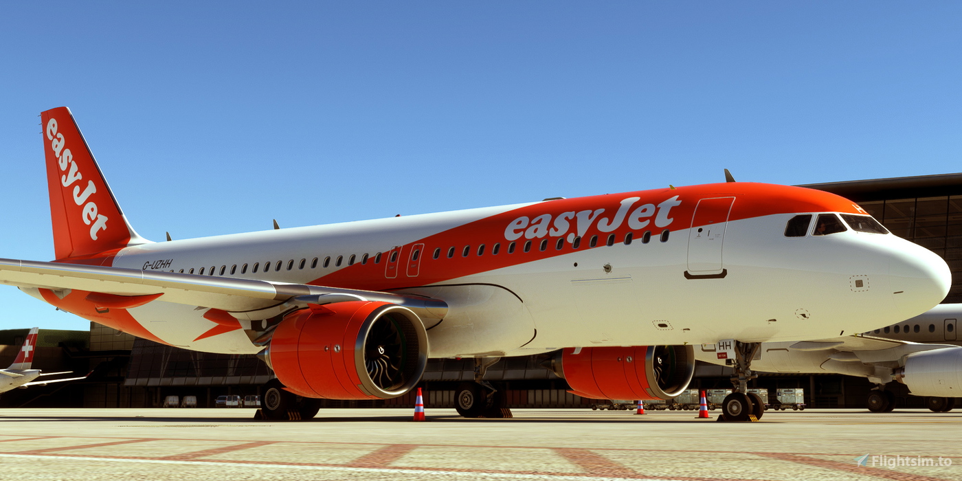 [A32NX] FlyByWire | Airbus A320neo EasyJet G-UZHH - 8k - ONLY FOR FLYBYWIRE for Microsoft Flight ...