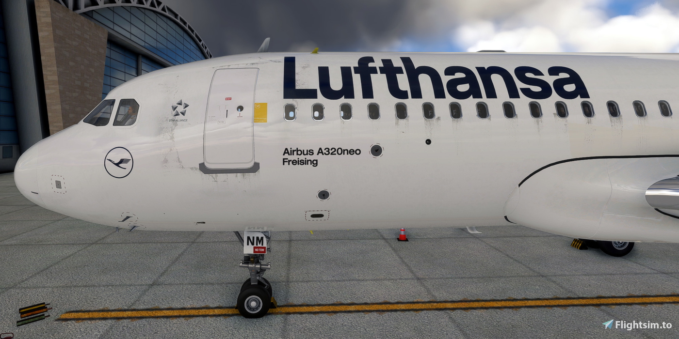 [A32NX] FlyByWire | Airbus A320neo Lufthansa D-AINM 8k Dirty - ONLY FOR ...