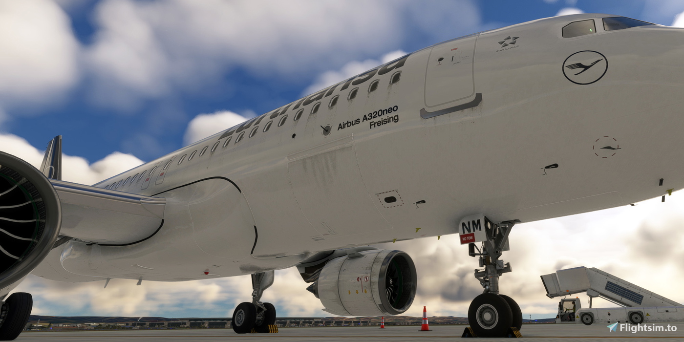 [A32NX] FlyByWire | Airbus A320neo Lufthansa D-AINM 8k Dirty - ONLY FOR ...