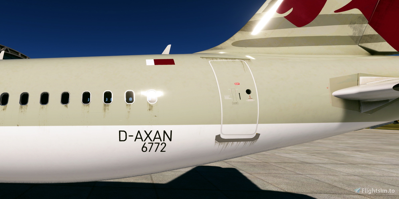 [A32NX] FlyByWire | Airbus A320neo Qatar D-AXAN 8k dirty version - ONLY ...