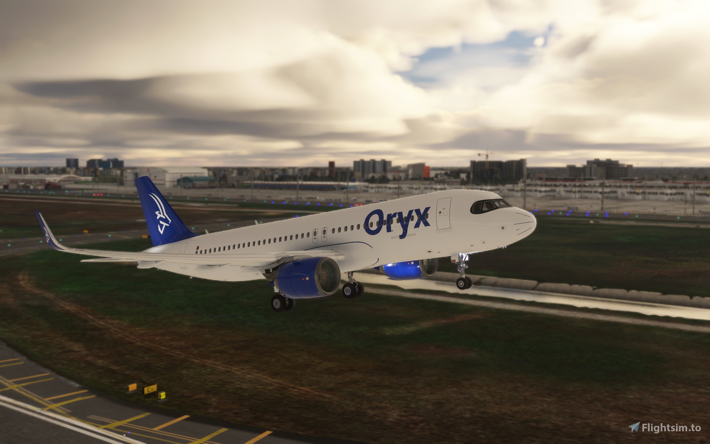 [A32NX] FlyByWire A320neo Oryx A7-ORX (Fictional) for Microsoft Flight ...
