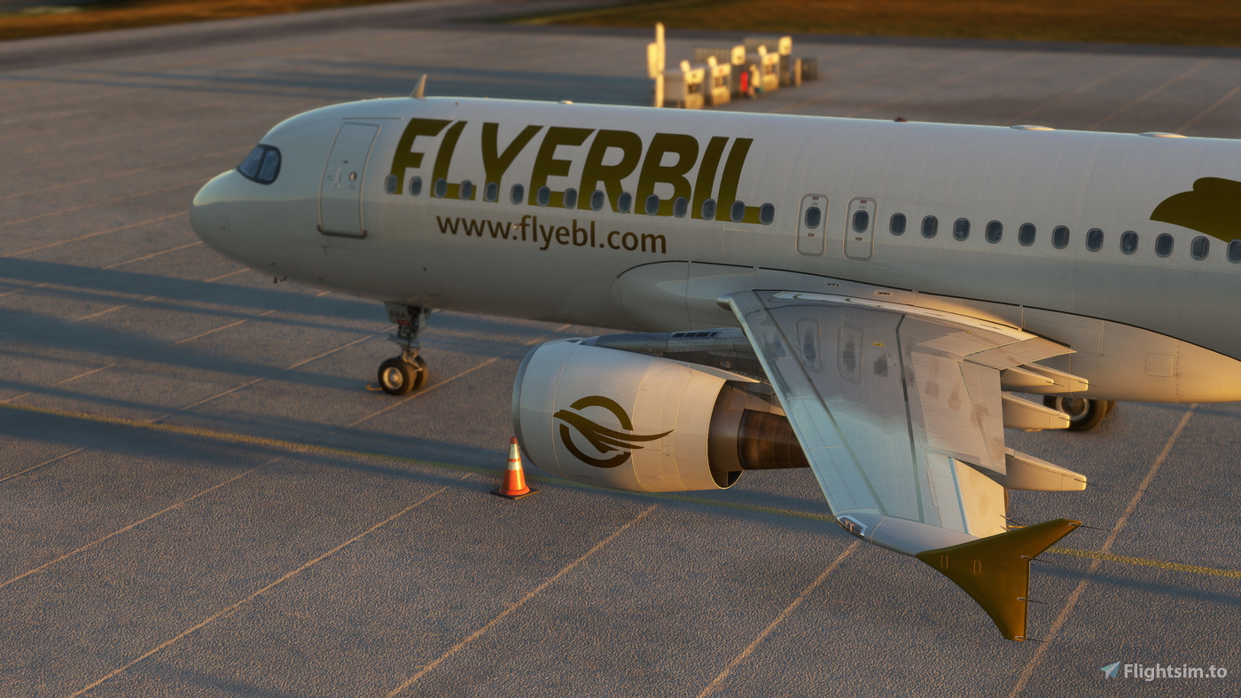 FlyErbil YI-ABA TWO liveries Fenix A320 V2 for Microsoft Flight ...