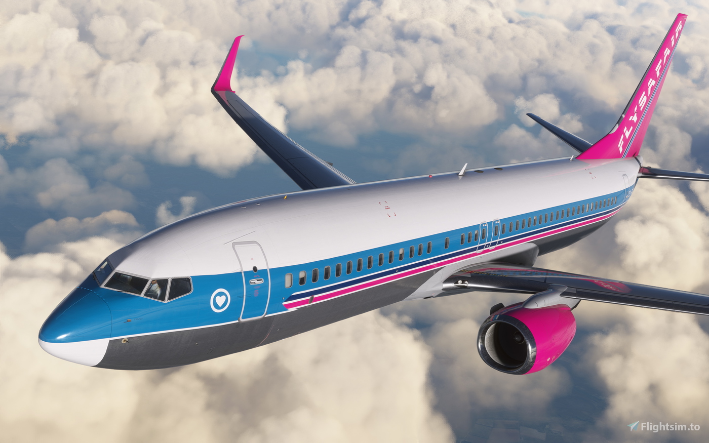 FlySafair Boeing 737-800 PMDG SSW ZS-FGQ "Retro" Fictional Livery for ...