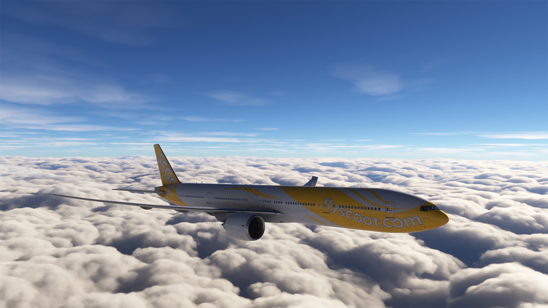 Flyscoot PMDG 777-300ER for Microsoft Flight Simulator | MSFS