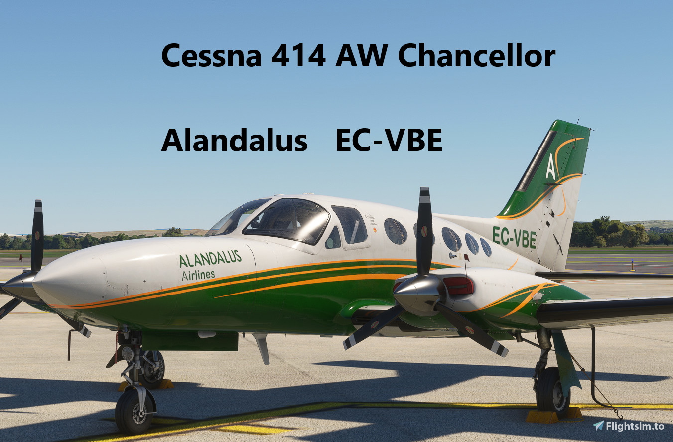 Flysimware Cessna 414 AW ALANDALUS Livery for Microsoft Flight ...