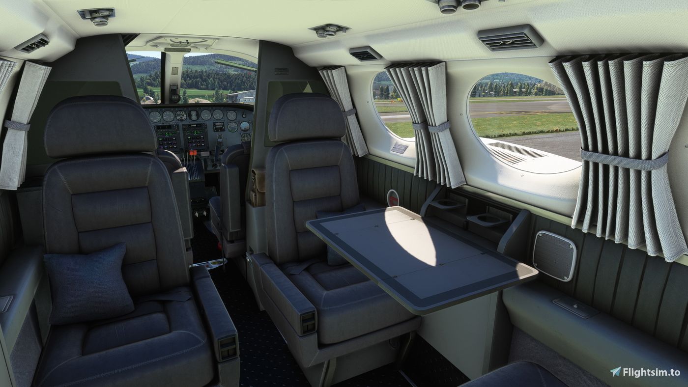 Flysimware Cessna C414 Chancellor -Dark Grey Interior for Microsoft ...
