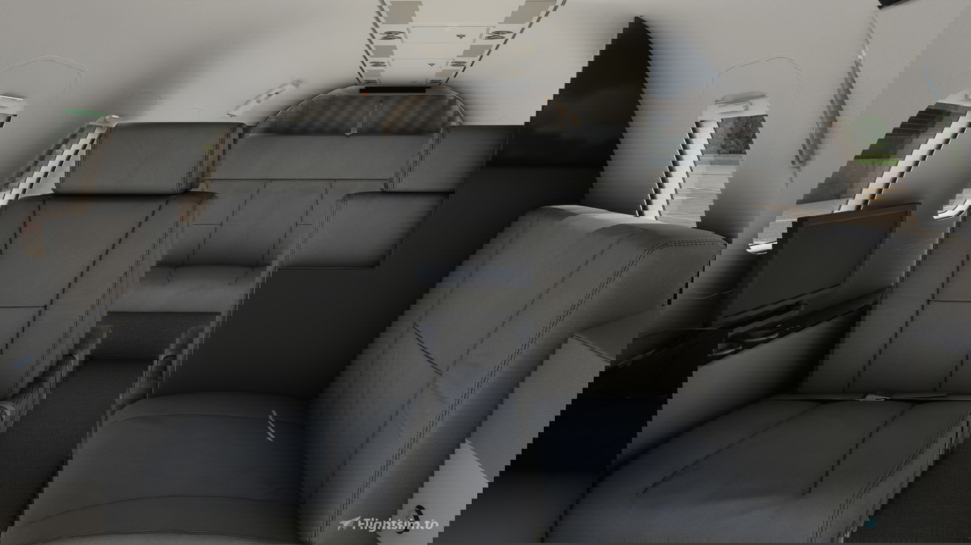FlySimWare - Learjet 35A - Modern Black and White Interior for ...