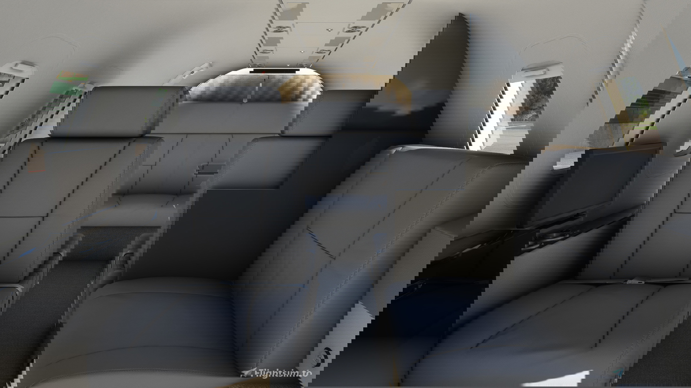 FlySimWare - Learjet 35A - Modern Black and White Interior for ...