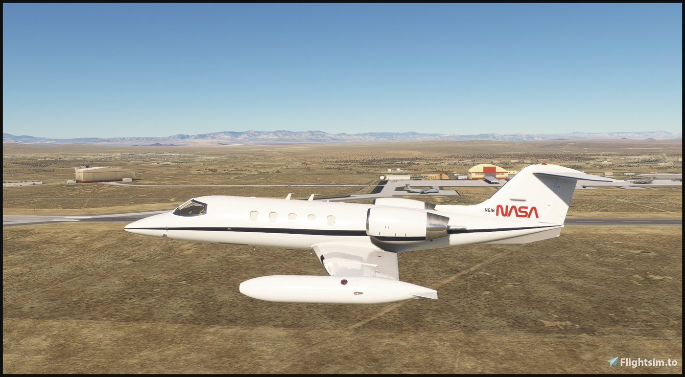 Flysimware LEARJET 35A NASA Edwards AFB N616 for Microsoft Flight ...