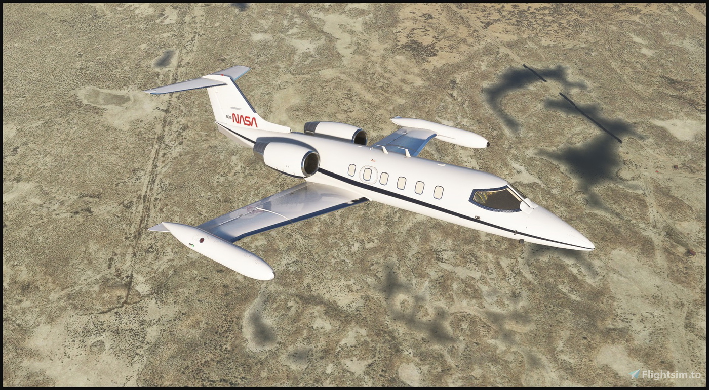 Flysimware LEARJET 35A NASA Edwards AFB N616 for Microsoft Flight ...