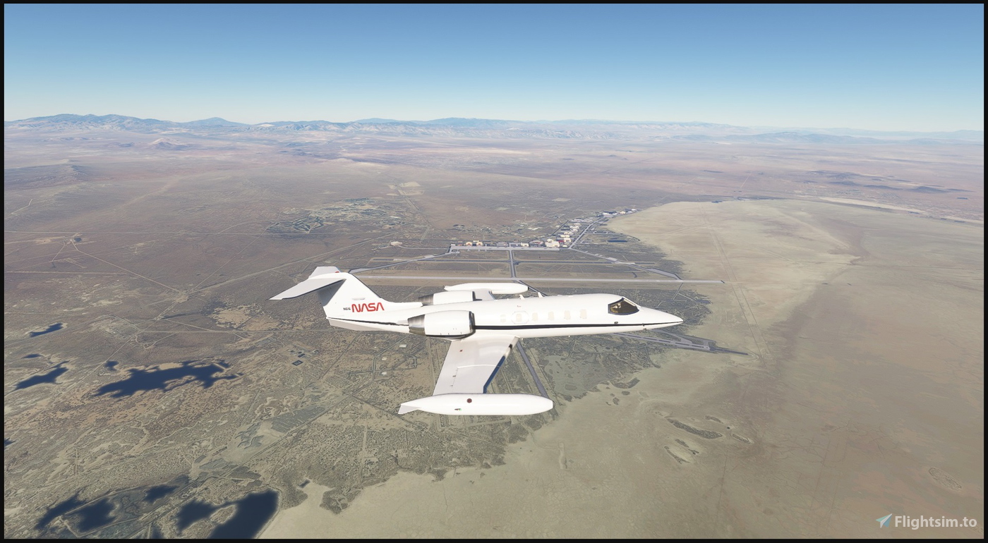 Flysimware LEARJET 35A NASA Edwards AFB N616 for Microsoft Flight ...