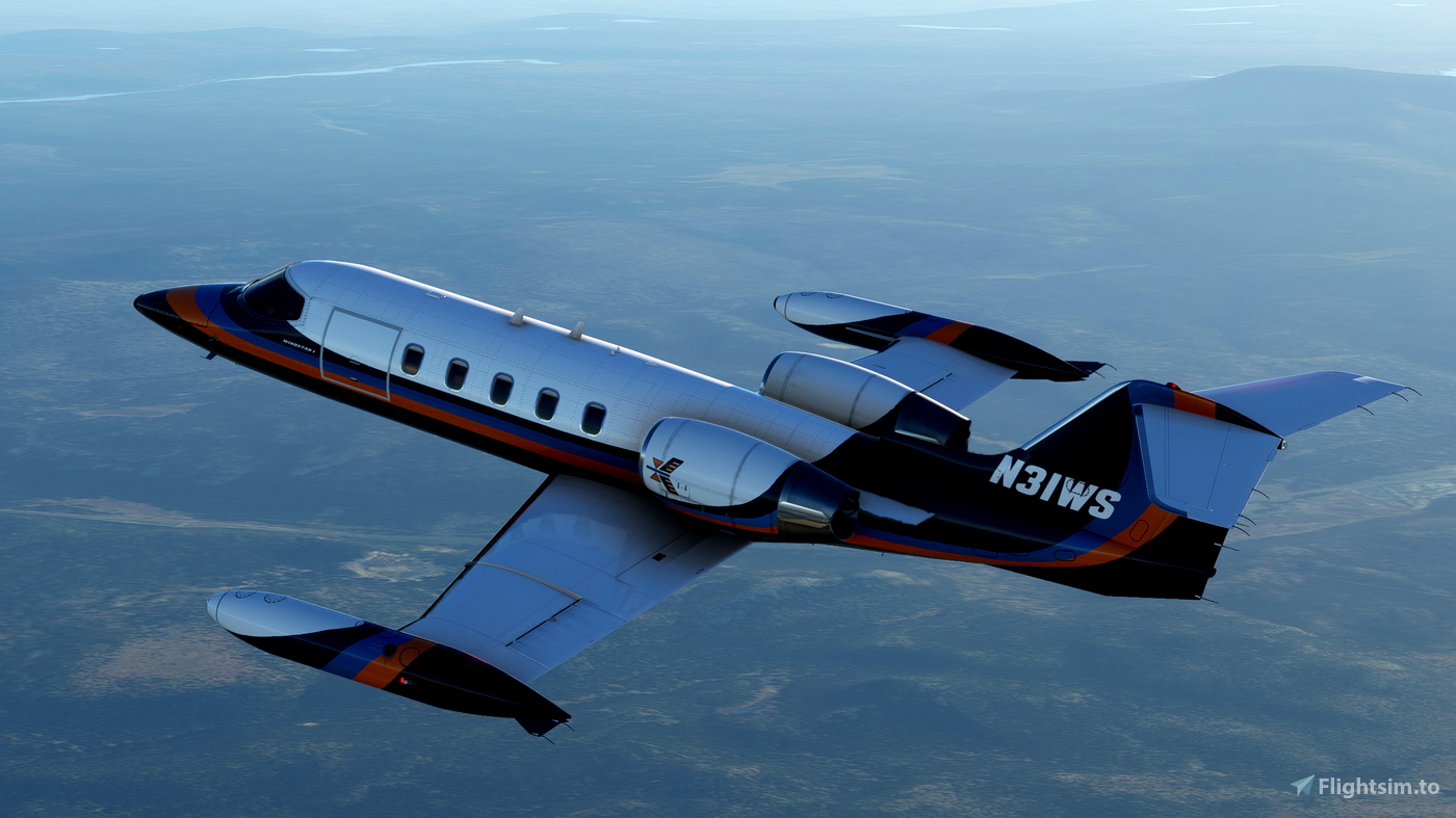 Flysimware Learjet 35A | Windstar Aviation N31WS 对于 Microsoft Flight ...