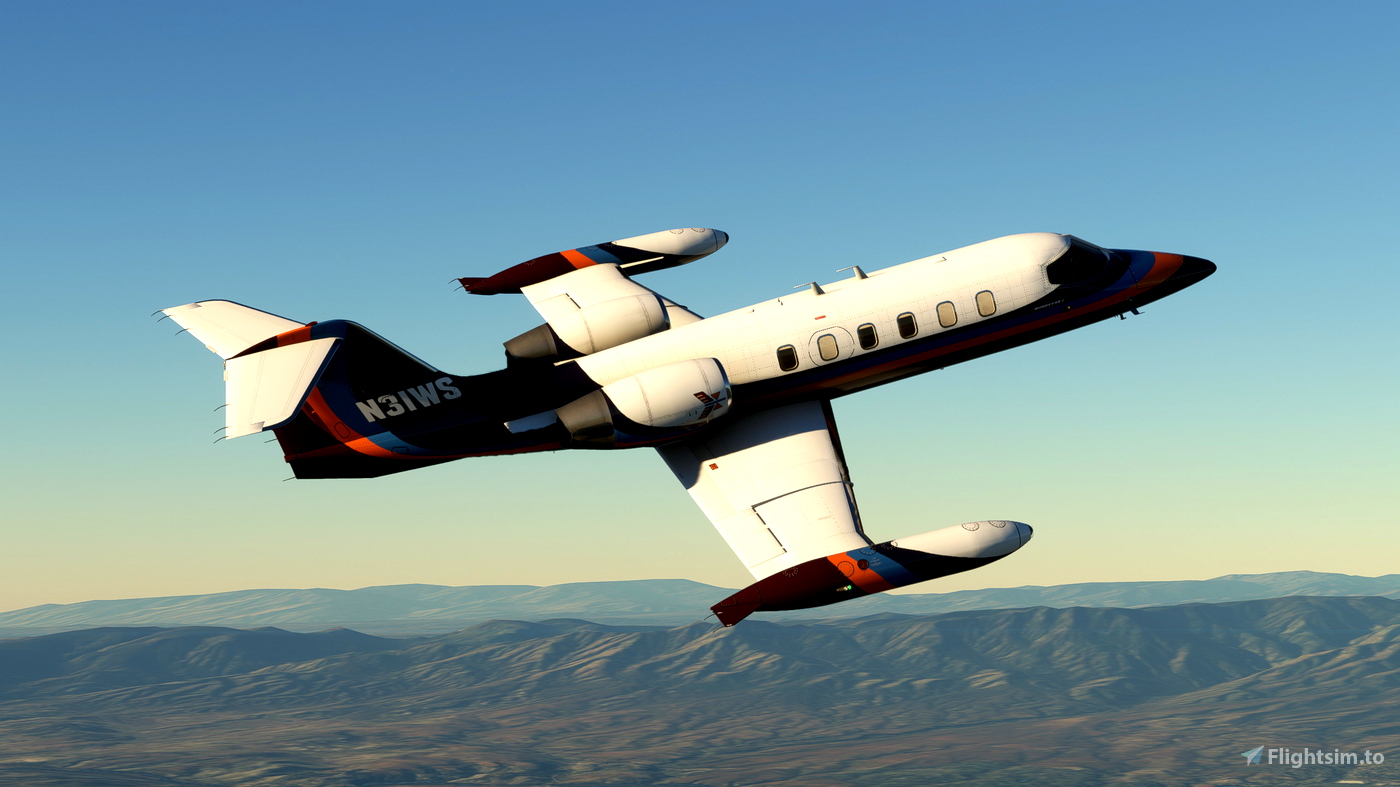 Flysimware Learjet 35A | Windstar Aviation N31WS 对于 Microsoft Flight ...