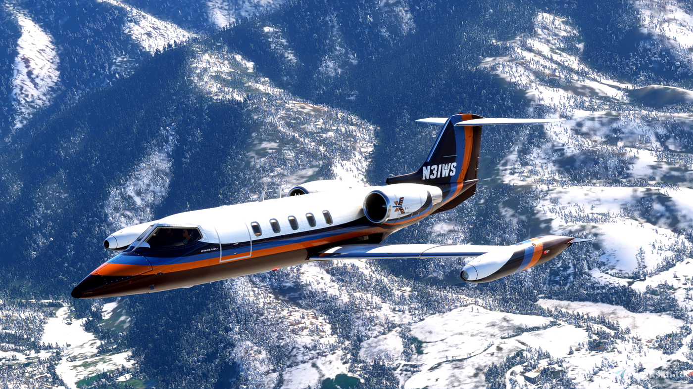 Flysimware Learjet 35A | Windstar Aviation N31WS 对于 Microsoft Flight ...