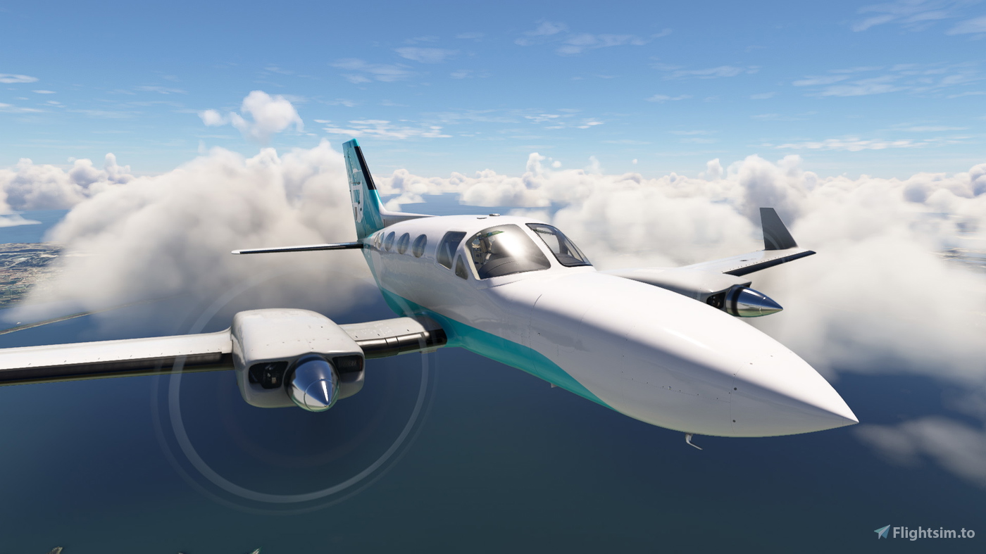 [FLYSIMWARE] SimFly Cessna 414 Chancellor livery for Microsoft Flight ...