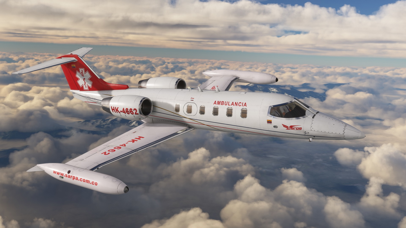 [Flysimware] SARPA Colombia Learjet 35A pour Microsoft Flight Simulator ...
