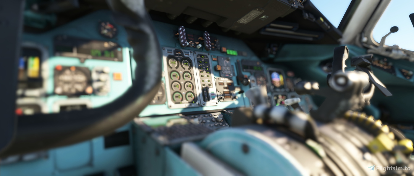 FlyTheMaddogX Simple Blue Cockpit Mod for Microsoft Flight Simulator | MSFS