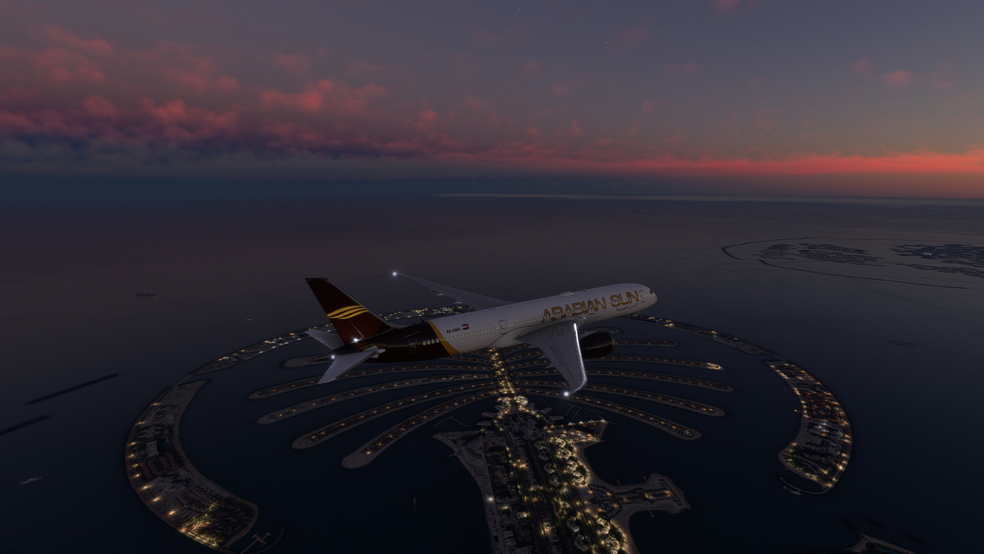 FLYWOH HS-B789_Arabian Sun for Microsoft Flight Simulator | MSFS
