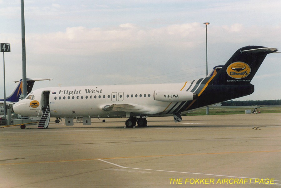 Fokker F28-4000 Pro VH-EWA Flight West Australia in the North ...