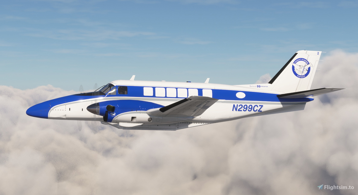 Freight Runners Express N299CZ | VirtualCol Beechcraft 99 [4K] for ...