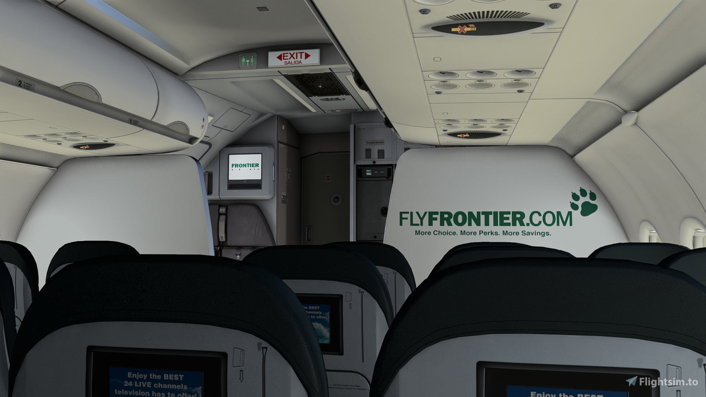 Frontier Airlines 'FlyFrontier.Com' | Pack | w/Cabin | Fenix A320 V2 (8K + 4K) for Microsoft ...
