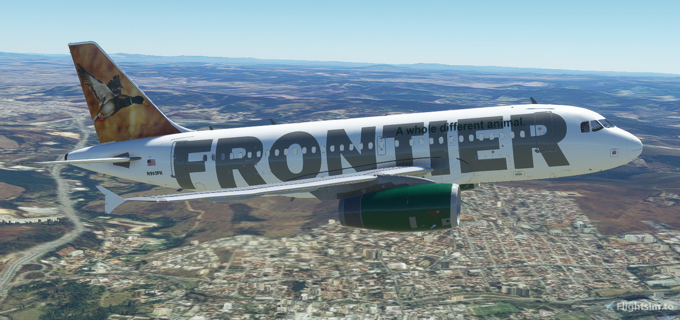 Frontier Airlines old livery A319 N953FR pour Microsoft Flight ...