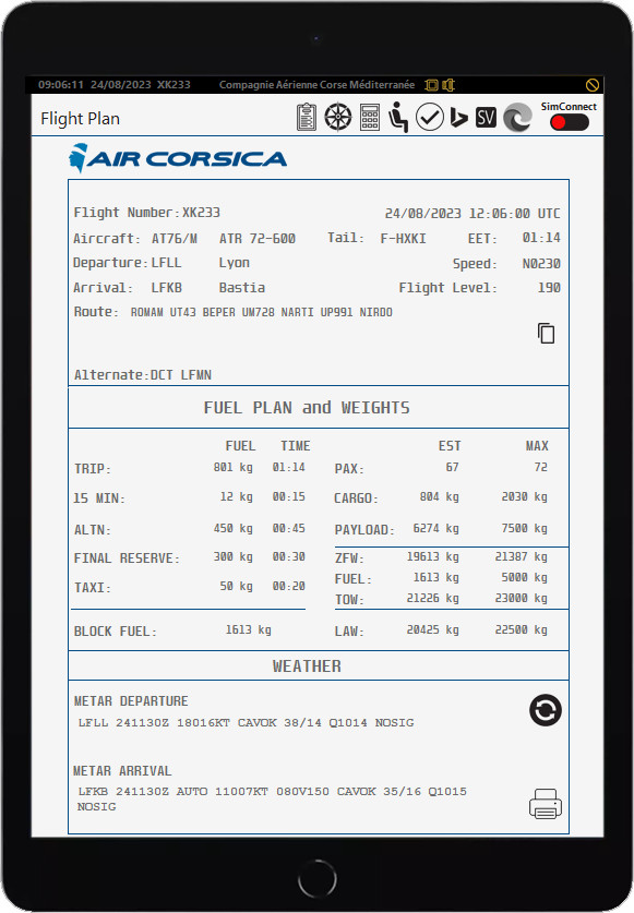 FS All in One ATR - Flight Plan, Charts, Co-Pilot, Checklist, Weather ...