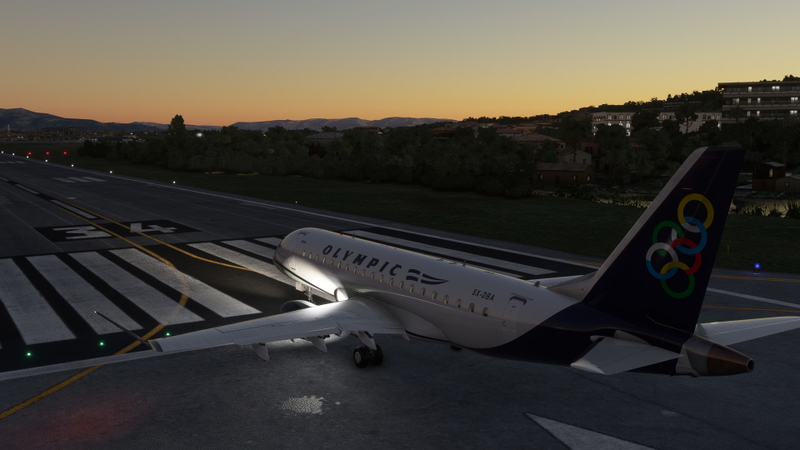 FSS E-Jets 175 (LW) Olympic Air (SX-DBA) for Microsoft Flight Simulator ...