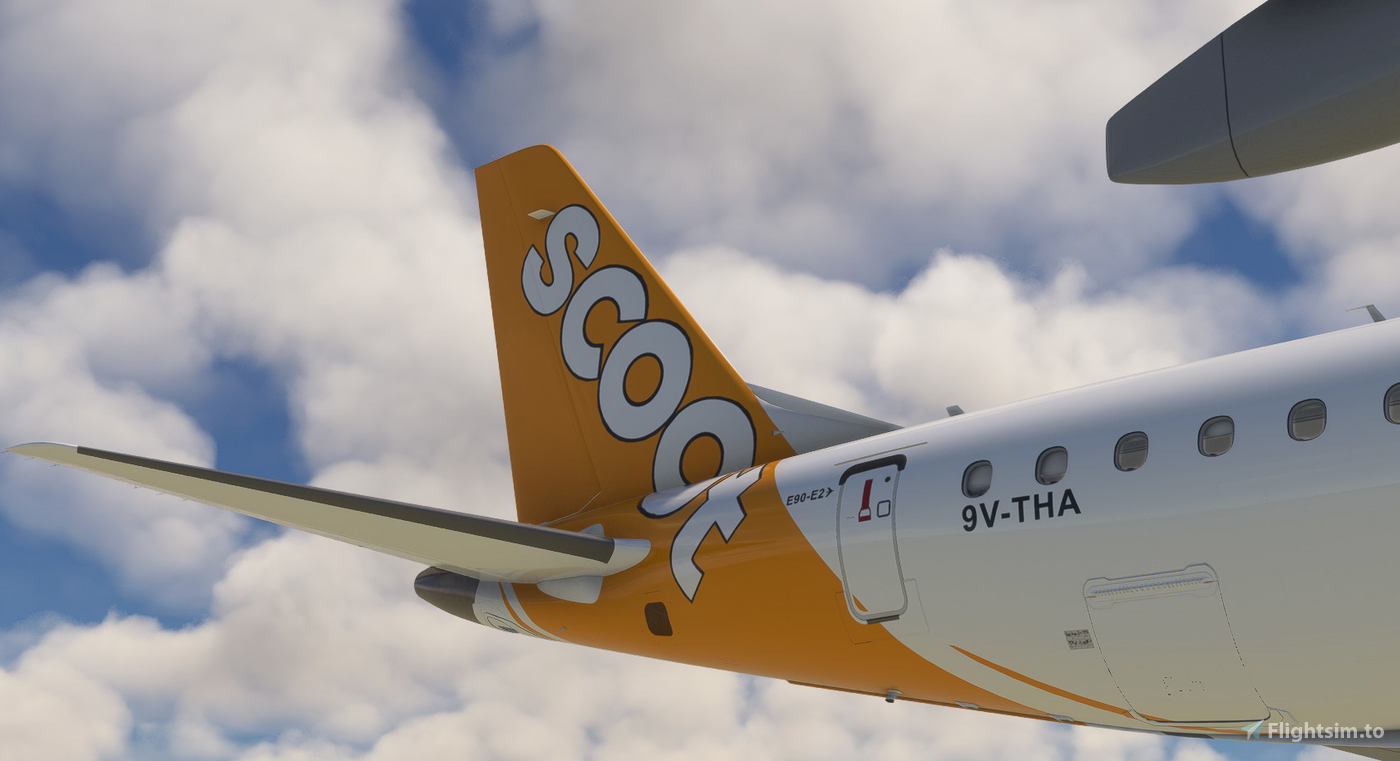 FSS E190-E2 Scoot 9V-THA for Microsoft Flight Simulator | MSFS