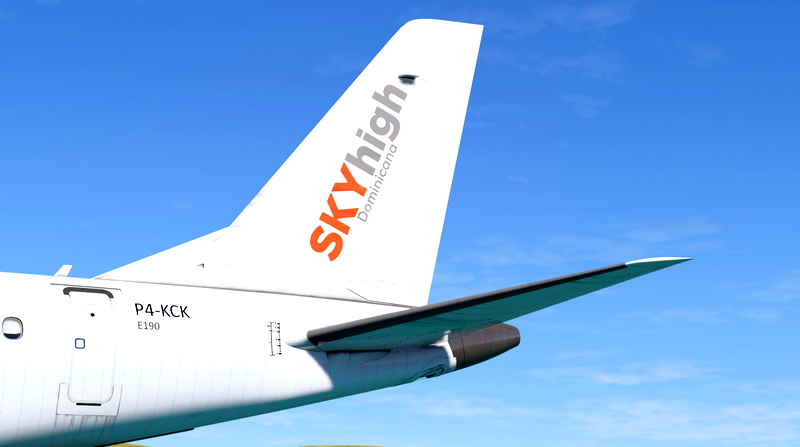FSS e190 Sky High P4-KCK for Microsoft Flight Simulator | MSFS