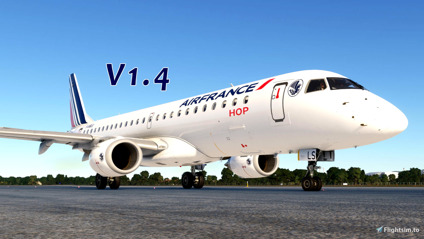 FSS Embraer 190 F-HBLS - AIR FRANCE / HOP livery für Microsoft Flight ...