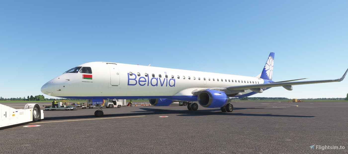 FlightSim Studio Embraer E195 Belavia for Microsoft Flight Simulator | MSFS