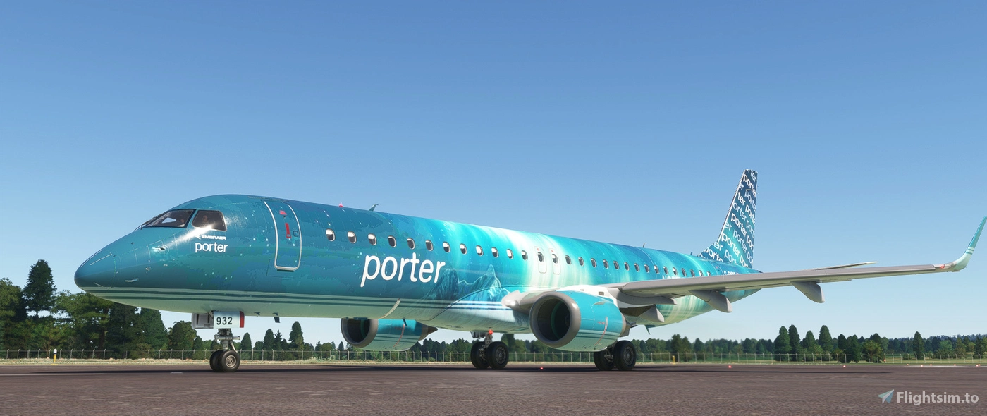 FSS Porter Airlines E195 Fleet Pack 7 for Microsoft Flight Simulator | MSFS