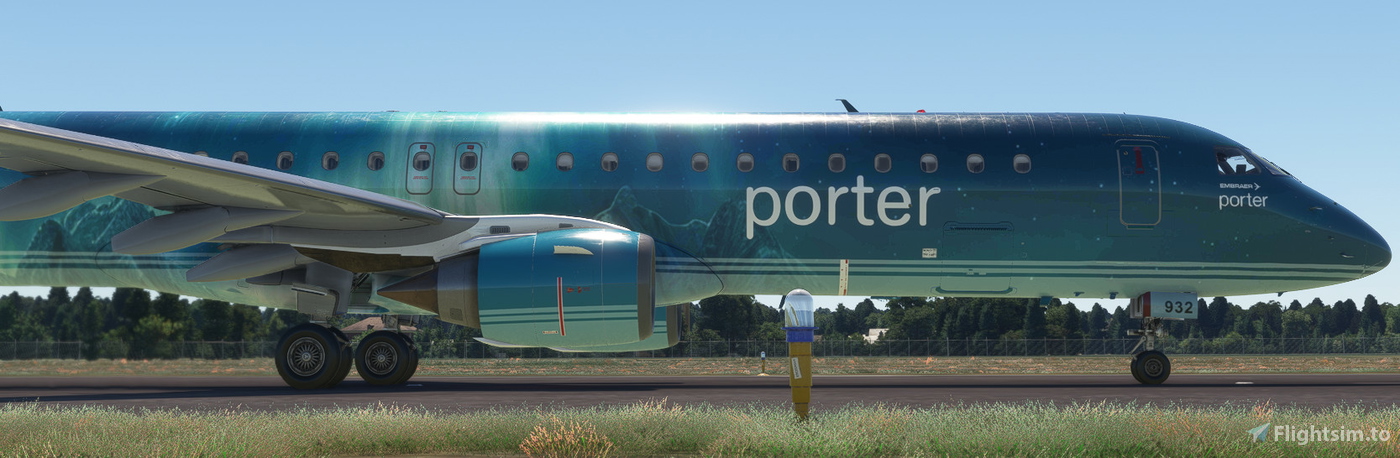 FSS Porter Airlines E195 Fleet Pack 7 for Microsoft Flight Simulator | MSFS