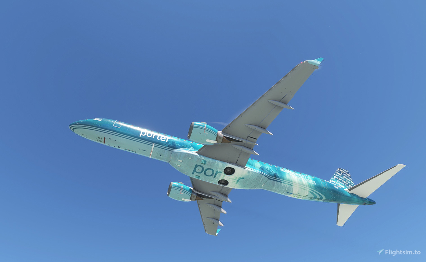 FSS Porter Airlines E195 Fleet Pack 7 for Microsoft Flight Simulator | MSFS