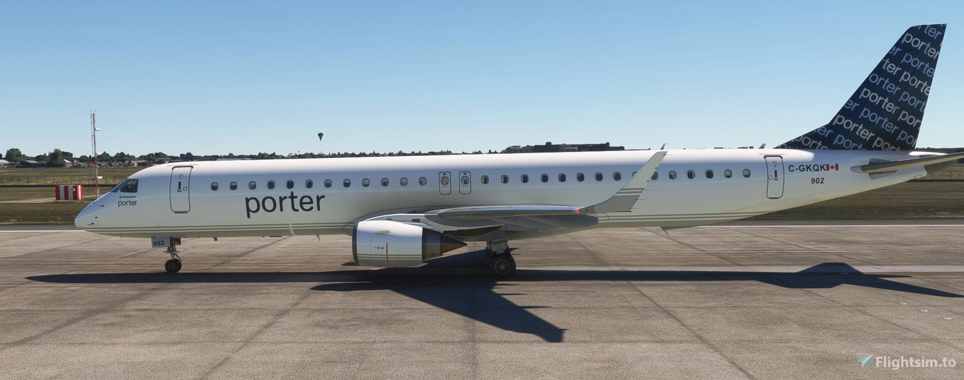 FSS Porter Airlines E195 Fleet Pack 7 for Microsoft Flight Simulator | MSFS