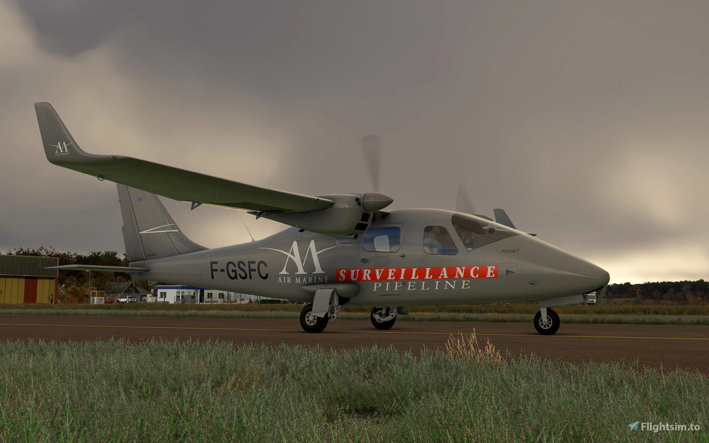 FSS TECNAM P2006T F-GSFC Air Marine for Microsoft Flight Simulator | MSFS