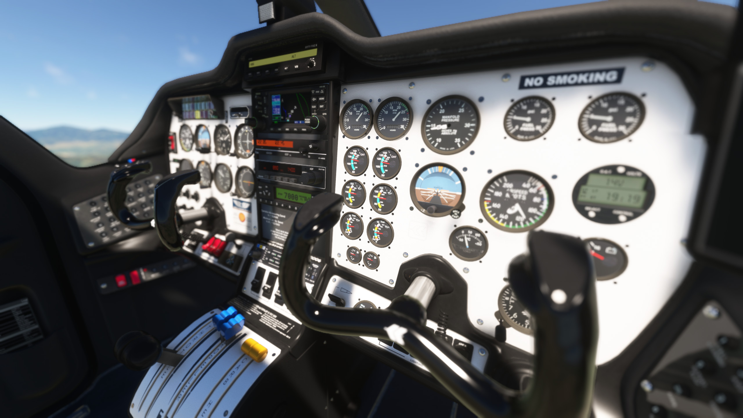 FSS Tecnam P2006T Analog Dark Clean Cockpit, Cabin, White Dash, Pilot ...