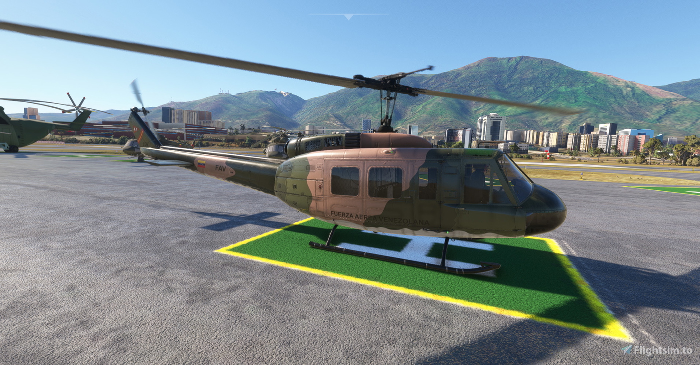 Fuerza Aerea Venezolana FAV 1567 - Taog Hangar Huey UH-1H for Microsoft ...