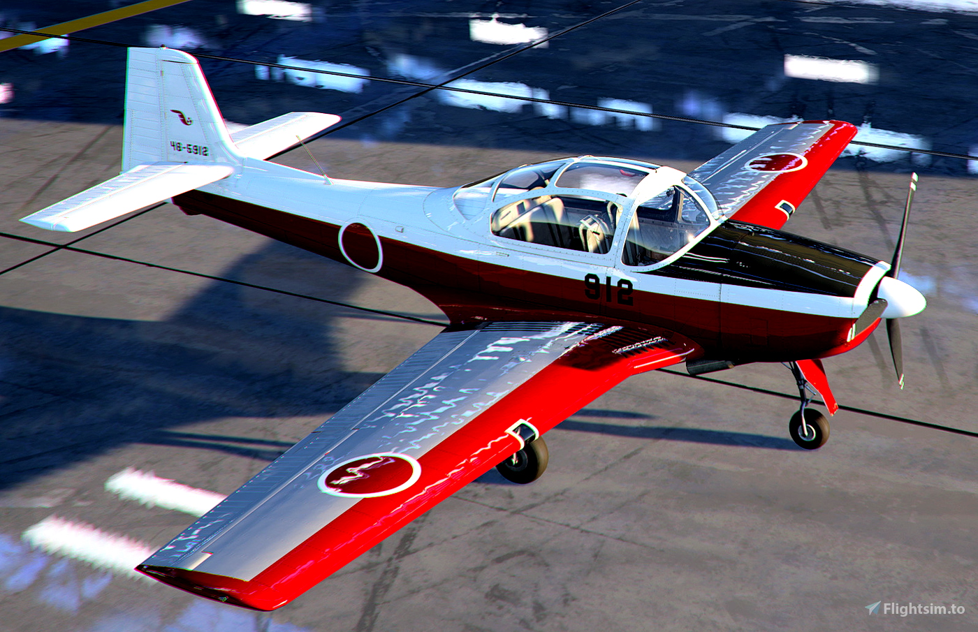 Fuji T-7 of the JASDF 12th Flight Training Wing for the Piaggio / Focke ...