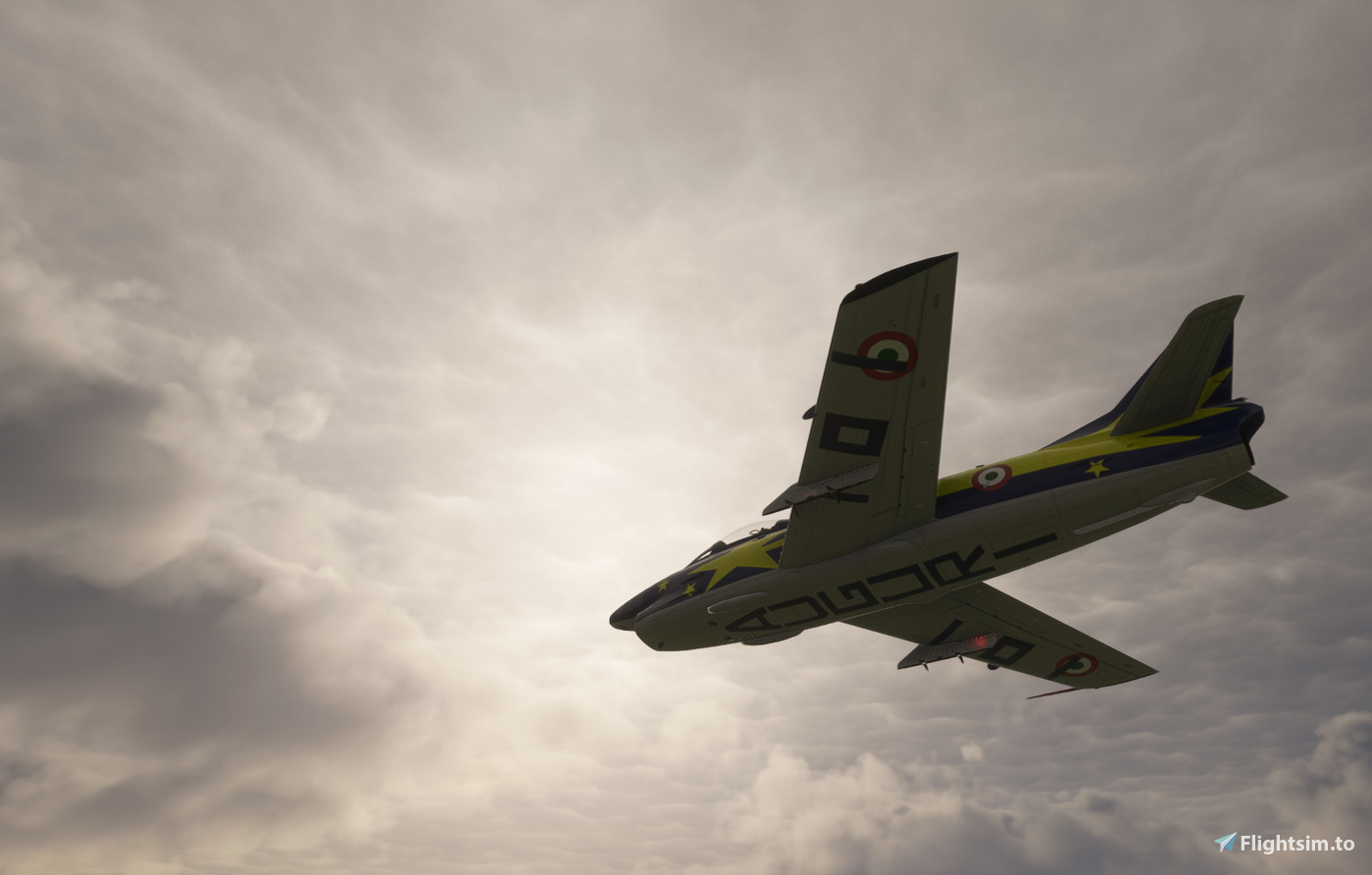 G-91 Cometa di Natale livery for Microsoft Flight Simulator | MSFS