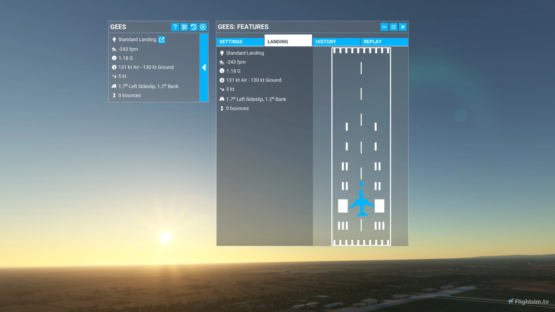 scelt - GEES 2.0 Landing Analysis for MSFS for Microsoft Flight Simulator | MSFS