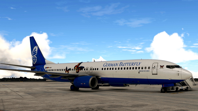 German Butterfly VA PMDG Boeing 737-800 for Microsoft Flight Simulator ...