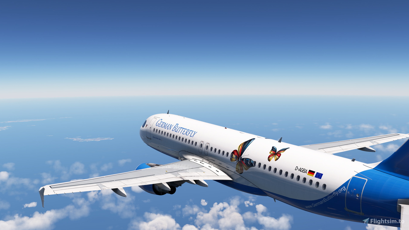 German Butterfly VA Fenix A320-200 for Microsoft Flight Simulator | MSFS