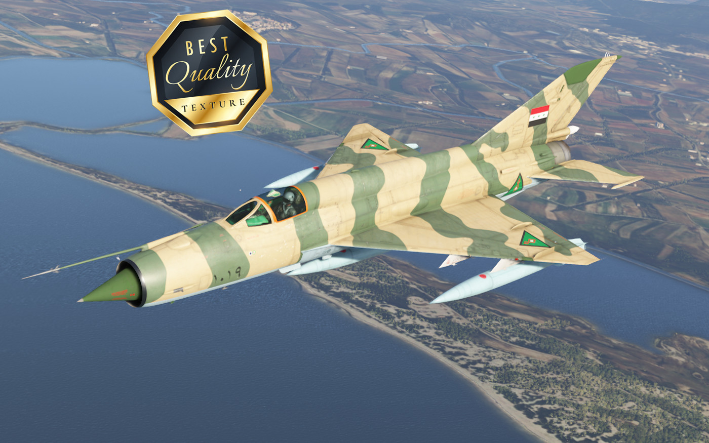 GKS MIG-21BIS Iraqi Air Force, Desert Storm のために Microsoft Flight ...