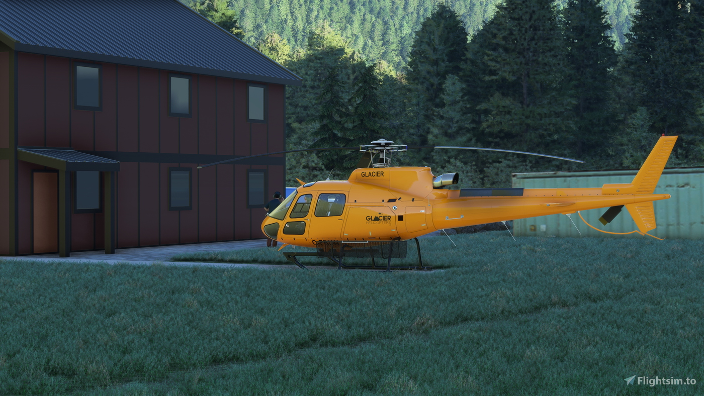 Glacier Helicopters C-FBLW for Microsoft Flight Simulator | MSFS